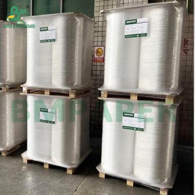 China Bio Straw Paper Wrap Paper 28gsm 32mm x 6000m Roll White Color for sale
