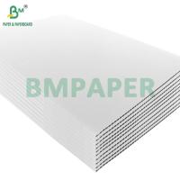 China 1.5MM 3ply White Corrugated Board For Cosmetic Boxes Liner E Flute 69 x 99CM for sale