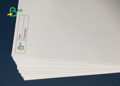 China 350gsm Thickness One Side Coated White Board Paper 787mm x 1092mm for Name Card for sale