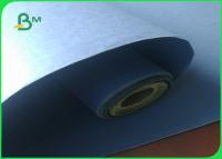 China Blue Fabric Washable Kraft Liner Paper 0.55mm thickness for Wallets making for sale
