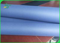 China Blue Fabric Washable Kraft Liner Paper 0.55mm thickness for Wallets making for sale