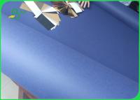 China Blue Fabric Washable Kraft Liner Paper 0.55mm thickness for Wallets making for sale