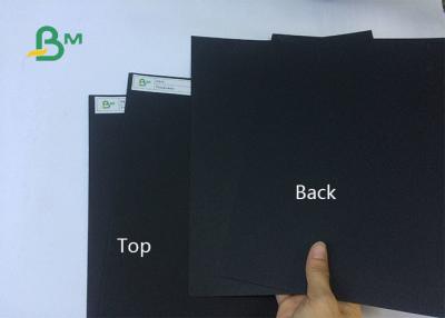 China High Grade 250gsm 300gsm 350gsm Thickness Coated Black Paper For Packing Box for sale