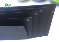 China 100% Virgin Pulp Surface Glossy Recyclable Black Paper For Hardcover for sale