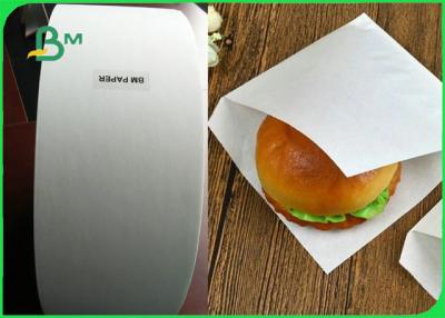 China Custom 28g White Food Grade Wax Paper / Kraft Paper For Food Packing for sale
