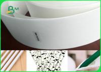 China Uncoated Food Grade Paper Roll / 24 - 35GSM Drinking Straw Wrapping Paper In White Color for sale