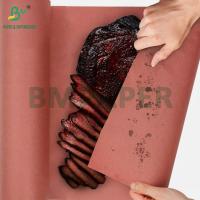 China 60gsm Pink Unwaxed Butcher BBQ Paper Roll For Smoking Meat 18'' x 175 Feet for sale