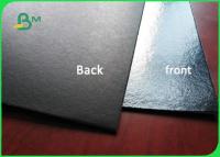 China 800gsm 1000gsm Book Binding Board , High glossy Laminated black cardboard For flower packaging box for sale