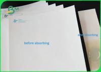 China Roll Packing 350mm 370mm Uncaoted Water Absorbent Kraft Paper For Cup Coaster for sale