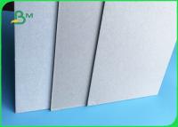 China Recycled Pulp 3mm Two Sides Uncoated Laminated Grey Board Sheets With Grey Back For Packing for sale