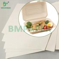 China Biodegradable 100gsm - 400gsm Natural Sugarcane Bagasse Pulp Base Paper Roll for sale
