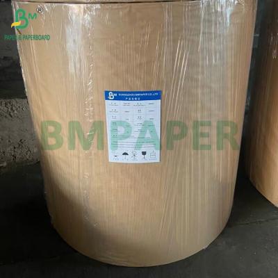 China 95g 120g Unbleached Brown Kraft Paper Rolls For Envelopes for sale