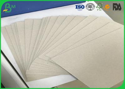 China 1.0mm Thickness Recycled Pulp Double Sides Uncoated Grey Chip Board With Grey Back for sale