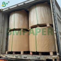 China MF Semi Extensible Sack Kraft Paper Brown Unbleached Color 80gsm for sale