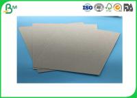 China 1.0mm 2.0mm 3.0mm 4.0mm Thickness Laminated Grey Board With Grey Back , Grey Chipboard Rolls for sale