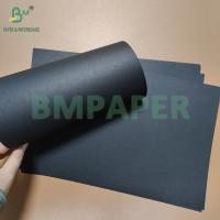 China 110gsm 180gsm Double Side Coated Black Card For Making Craft Fold Paper for sale
