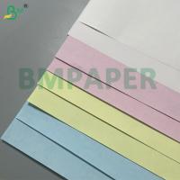 China 60gsm Yellow / Green / Pink Carbonless Copy Paper CB / CFB / CF Rolls 20lb with Black Image for sale