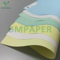 China Yellow Blue 55gsm 60gsm Blank Carbonless Paper For Receipt Printing Letter Size for sale