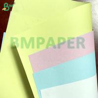 China 55gsm White / Blue Blank Image Carbonless Paper Rolls & Sheets for Receipt Printing NCR CB / CF / CFB for sale