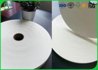 China 60gsm 120gsm 100% Virgin Wood Pulp Straw Paper Rolls , Eco - Friendly Paper for sale