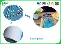 China Recyclable 25mm 27mm 30mm 32mm 50mm Straw Paper Rolls for Drinking Grade Packages for sale