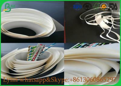 China Natural Material Of White Food Grade Paper Roll With The Straw Roll Paper for sale