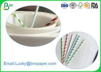 China 100% Wood Pulp 60gsm 120gsm Food Grade Straw Paper Roll With 14mm 15mm Width for sale