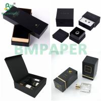 China 1mm 1.5mm 2mm Both Sides Black Rigid Cardboard for Premium Cosmetic Case for sale