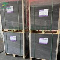 China 1mm 1.5mm 2mm Both Sides Black Rigid Cardboard for Premium Cosmetic Case for sale