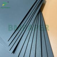 China 1mm 1.5mm 2mm Both Sides Black Rigid Cardboard for Premium Cosmetic Case for sale