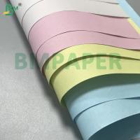 China 50-120gsm Clear Image Coated Carbonless NCR Copy Paper  CB / CF / CFB Rolls for Invoices and Receipts Bill printing for sale