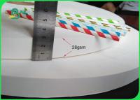 China Eco - friendly Food Grade Paper Roll 28gsm 60gsm 13mm 15mm Drinking Straw Paper For Printing for sale