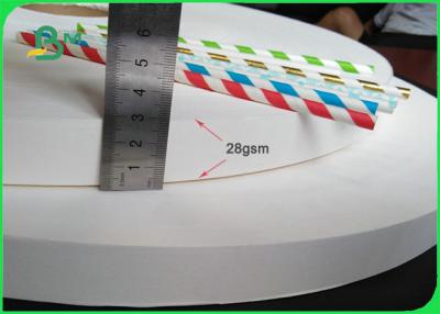 China Eco - friendly Food Grade Paper Roll 28gsm 60gsm 13mm 15mm Drinking Straw Paper For Printing for sale