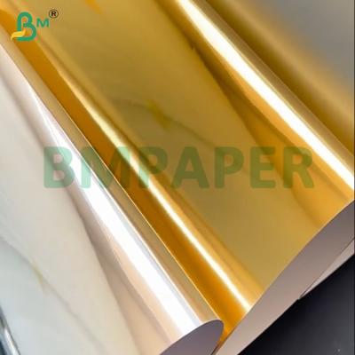 China Metallic Gold Cardstock Paper 250gsm 92lb Mirror Finish Surface for sale