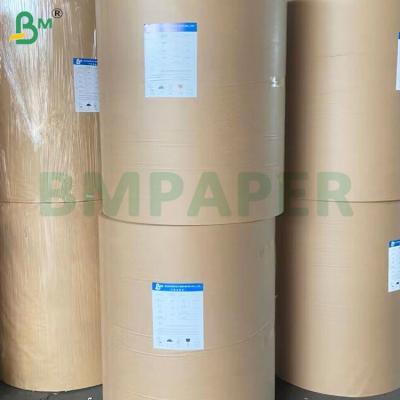 China 50gsm High Stiffness MG Stripped Kraft Paper Rolls for Packaging for sale