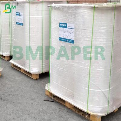China 24gsm White Printed Eco Straw Wrapped Paper Food Paper 22mm 5000m For Straw Packaging for sale