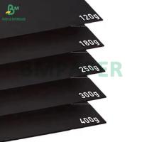 China 400gsm 450gsm Black Cardboard Sheets For Perfume Box 89 x 119cm Good Folding for sale