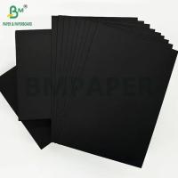 China 400gsm 450gsm Black Cardboard Sheets For Perfume Box 89 x 119cm Good Folding for sale