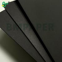 China 400gsm High Resistant Double Side Black Card For Luxury Packaging Handicrafts for sale