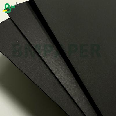 China 400gsm High Resistant Double Side Black Card For Luxury Packaging Handicrafts for sale