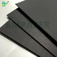 China 400gsm High Resistant Double Side Black Card For Luxury Packaging Handicrafts for sale