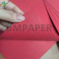 China Single Sided 270gsm Premium Red Card Stock Paper Uncoated For Card Making for sale