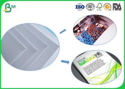 China 80g - 135g 700mm * 1000mm Double Sides High Coated Glossy Art Paper For Magazine Books for sale
