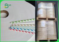 China Disposable Biodegradable 28gsm * 5000m Paper Straws In Narrower Roll 13mm 27mm 33mm for sale
