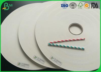 China FDA 60gsm 14mm White Kraft Food Grade Paper Roll To Juice Or Coffee Straw for sale
