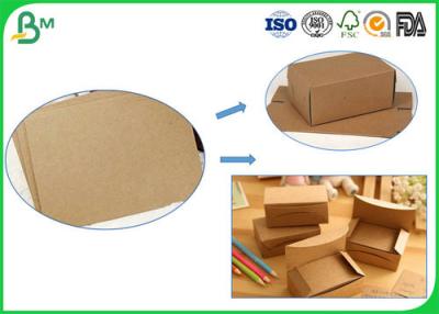 China Multi - laminated Kraft Liner Paper 250gsm - 450gsm Or Customized Size Brown Solid Board For Printing for sale