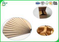China Excellent Performance 0.6mm 0.8mm 0.9mm Brown Color Solid Board Sheets For Packaging for sale
