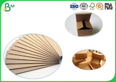 China Excellent Performance 0.6mm 0.8mm 0.9mm Brown Color Solid Board Sheets For Packaging for sale