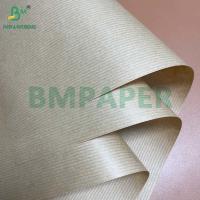 China High Tensile Strength 50grs 70grs One Side Glossy Ribbed Kraft Paper for sale