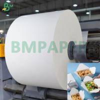 China 270g+ 15g 1S PE White Lunch Paper Board For Take Away Boxes Food Grade 900mm for sale